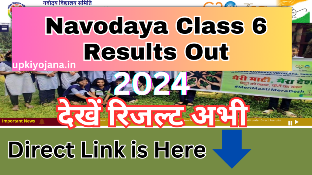 UP Navodaya Result 2024 : ऐसे देखें नवोदय कक्षा 6 व 9 का रिजल्ट ! - UP ...